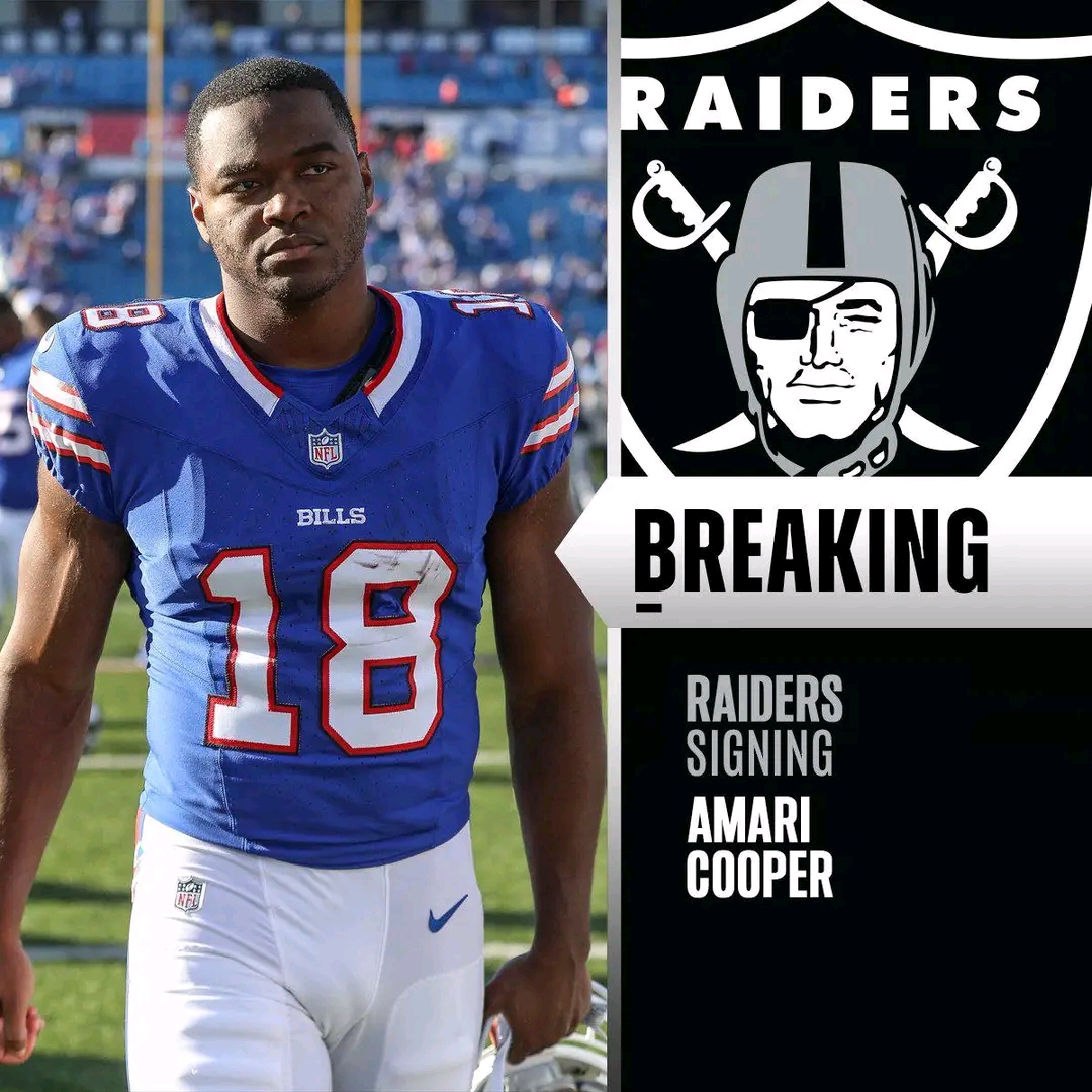 BREAKING NEWS: Las Vegas Raiders Sign Veteran WR Amari Cooper to a 2-Year, $24 Million Contract...