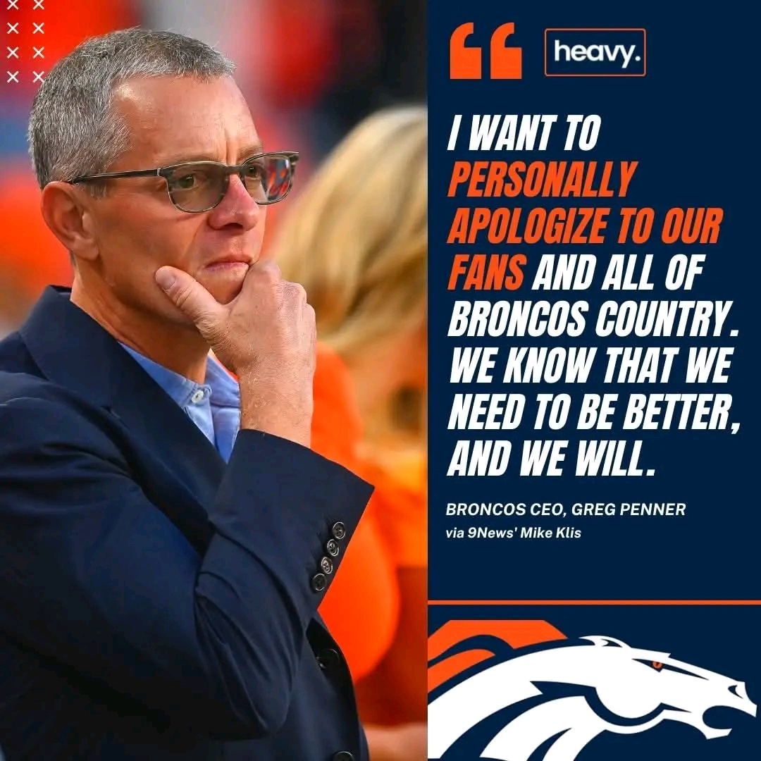 BREAKING NEWS: Denver Broncos CEO Greg Penner Issues Public Apology to ...